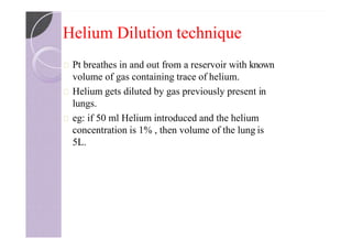 Pulmonary function tests | PPTX