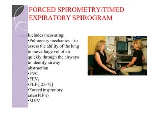 Pulmonary function tests | PPTX