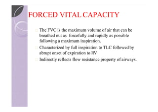 Pulmonary function tests | PPTX