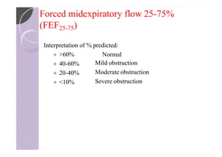 Pulmonary function tests | PPTX