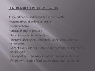 Introduction to Pulmonary function test | PPT
