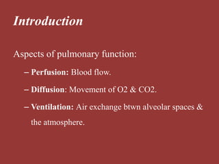 PULMONARY FUNCTION TEST | PPTX