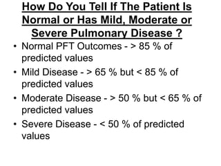 clinical approach Pulmonary function test .ppt