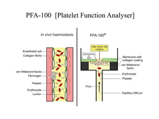 pft.platelet function test haematology.. | PPTX