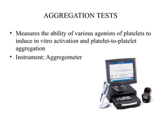 function test for platelet haematology .pptx