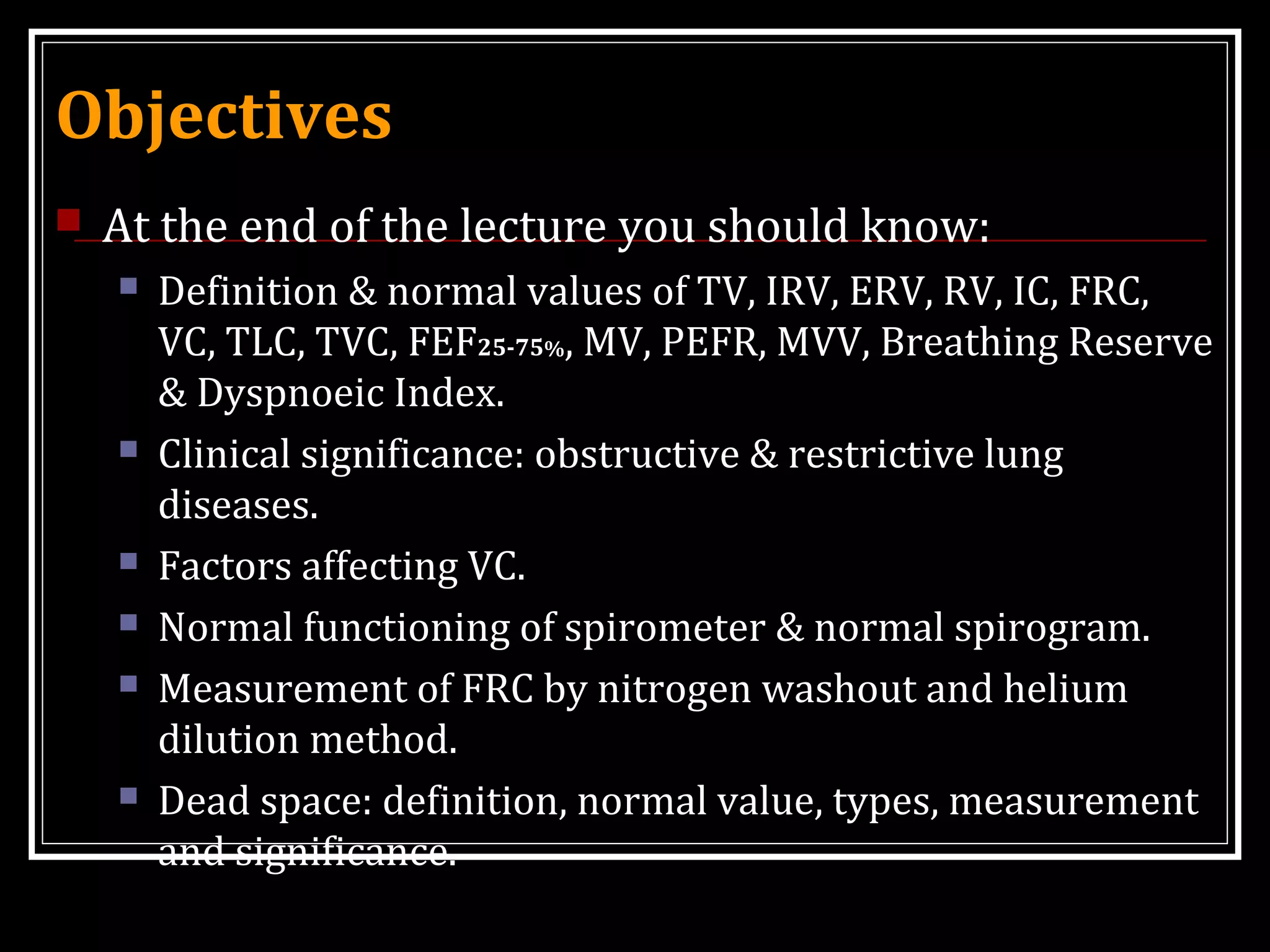 PULMONARY FUNCTION TESTS | PPT