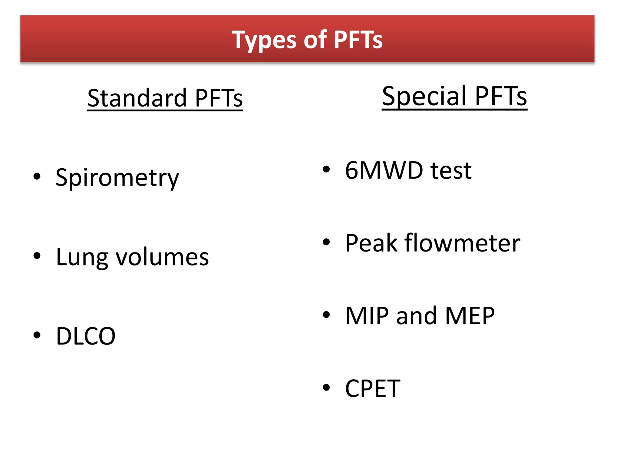 Pulmonary functions Tests | PPTX