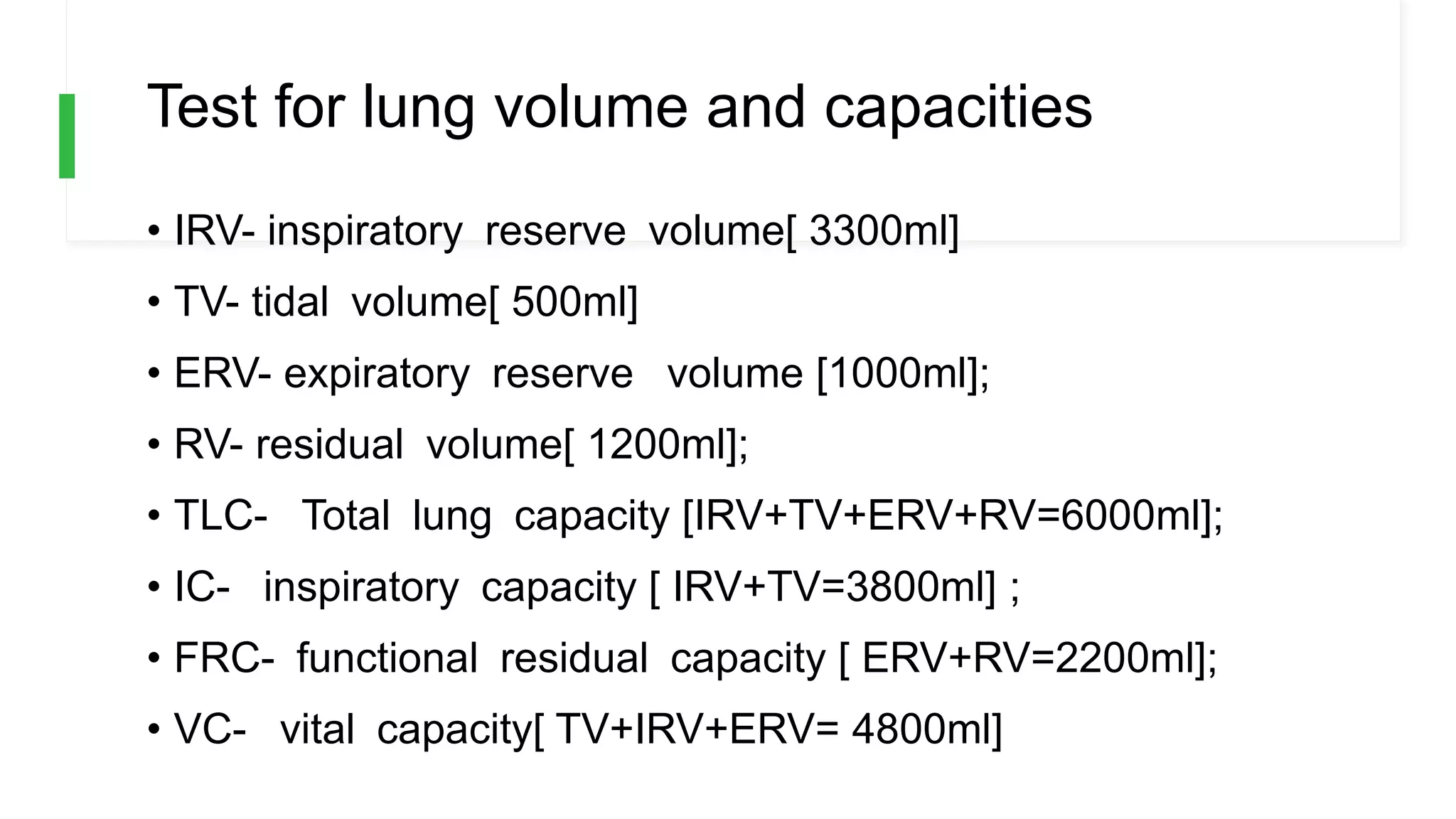 pulmonary Function Test | PPTX | Lung and Respiratory Health | Diseases ...