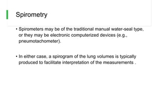 pulmonary Function Test | PPTX | Lung and Respiratory Health | Diseases ...