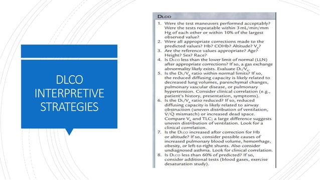 Diffusing Capacity Tests | PPTX