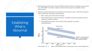PFT Reference Values and Interpretation Strategies | PPTX
