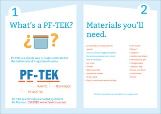 Mushroom PF-TEK growing instructions | PDF