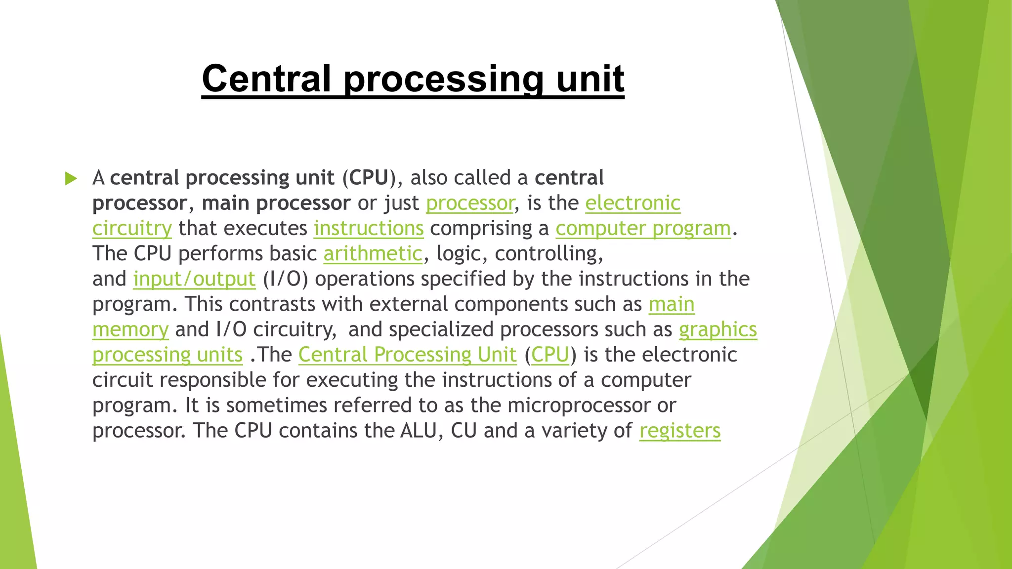 Memory Unit PPT | PPTX