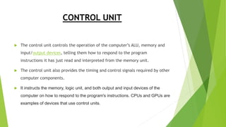 Memory Unit PPT | PPTX