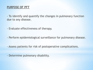 Pulmonary Function Test ppt | PPTX