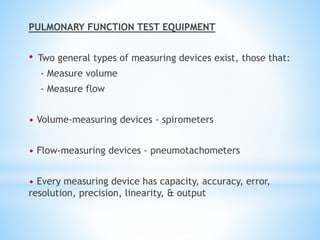Pulmonary Function Test ppt | PPTX
