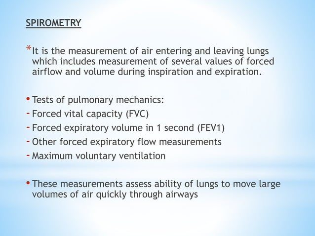 Pulmonary Function Test Ppt Pptx