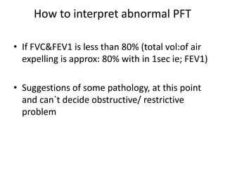 Pulmonary Function Test | PPTX