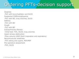 Pulmonary Function Tests (PFTs) - Horan | PPT