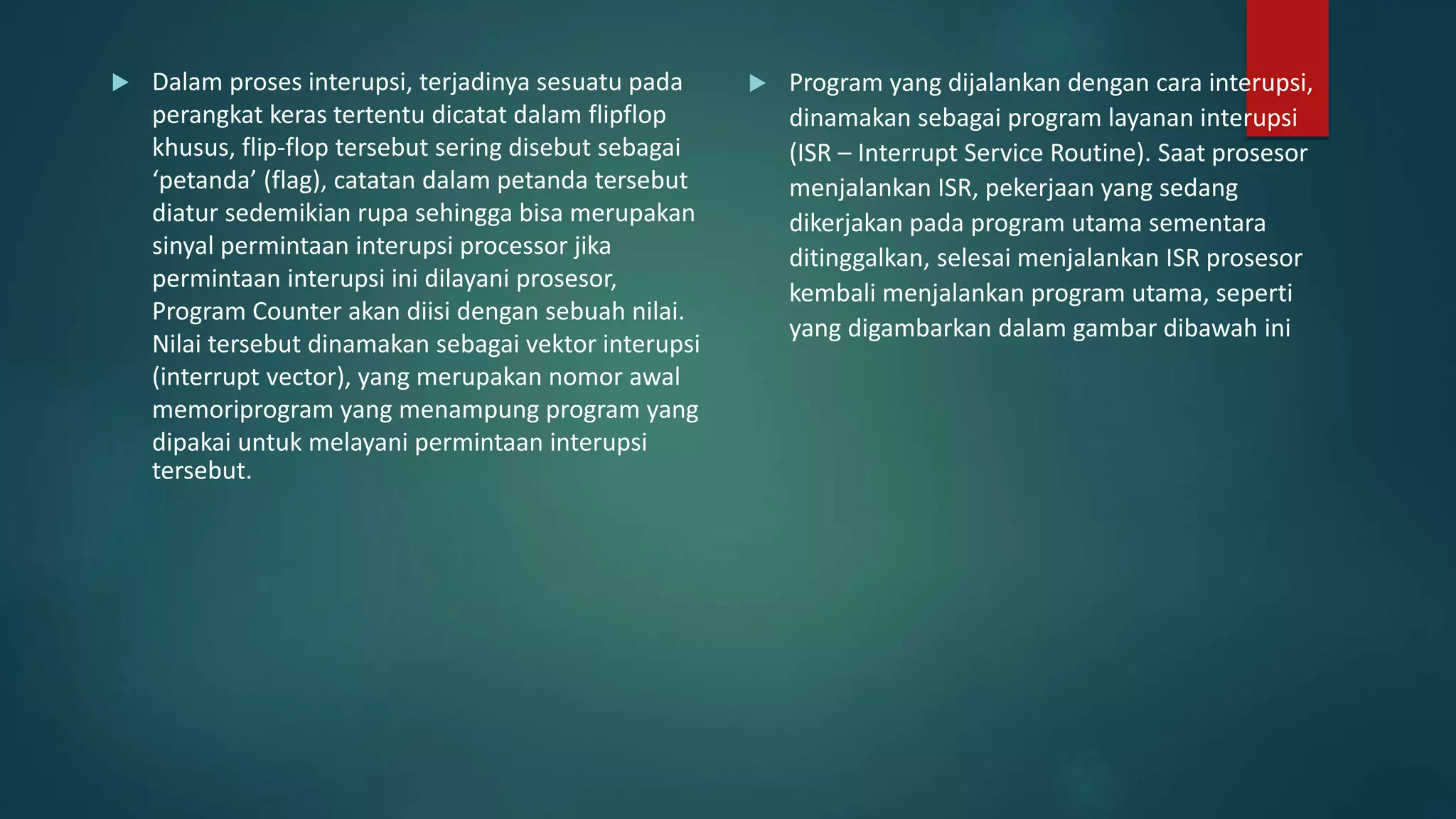 Jenis dan proses interupsi | PPTX