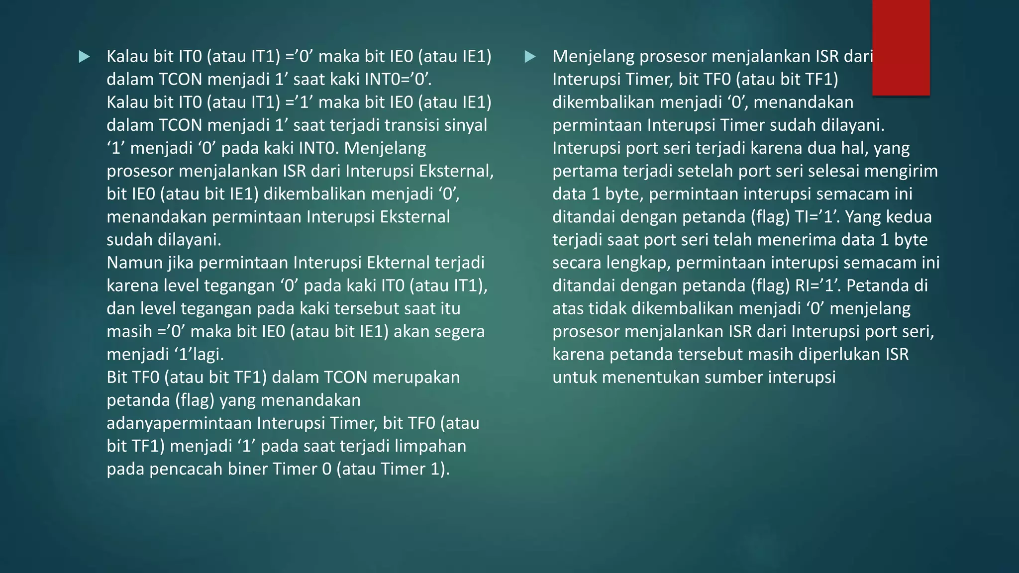 Jenis dan proses interupsi | PPTX