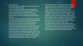 Jenis dan proses interupsi | PPTX