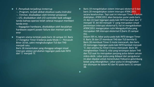 Jenis dan proses interupsi | PPTX