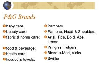 P&G | PPT