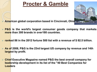 P&g company analysis | PPTX