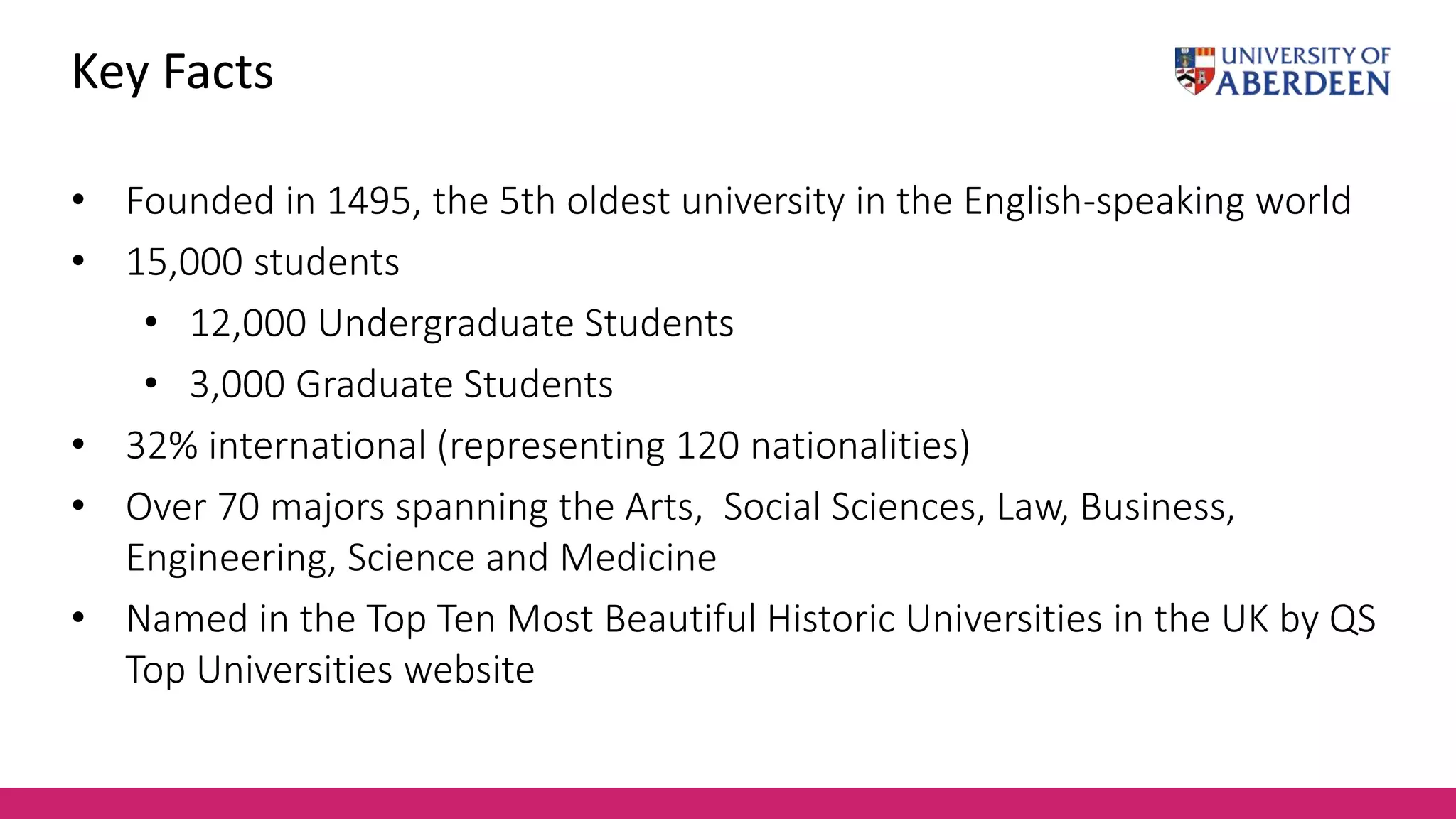 Graduate Study at the University of Aberdeen, an introduction for North American students | PPTX