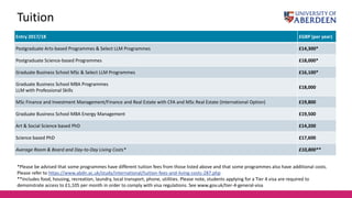 Graduate Study at the University of Aberdeen, an introduction for North ...