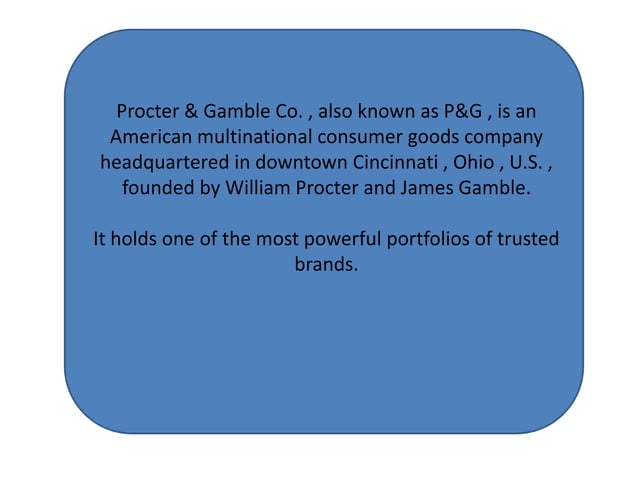 PROCTER & GAMBLE CASE STUDY | PPTX | Business Administration | Business