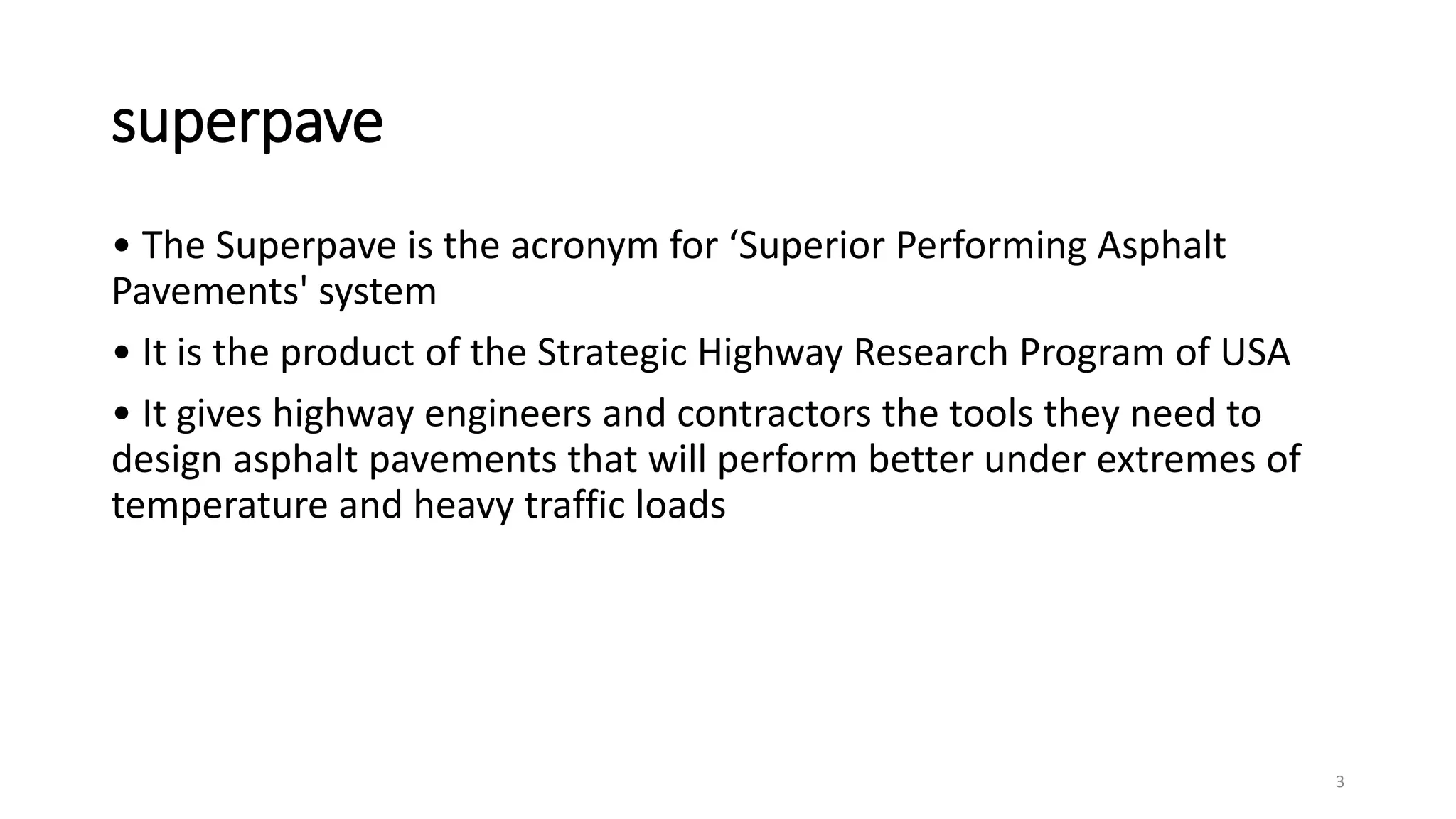 Introduction to superpave & Performance Grading(P.G) | PPTX