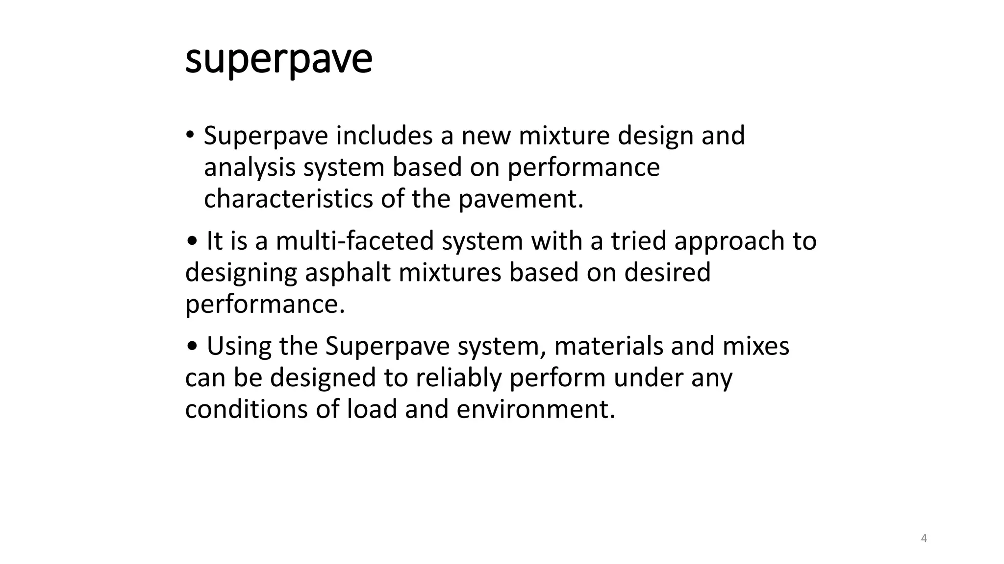 Introduction to superpave & Performance Grading(P.G) | PPTX