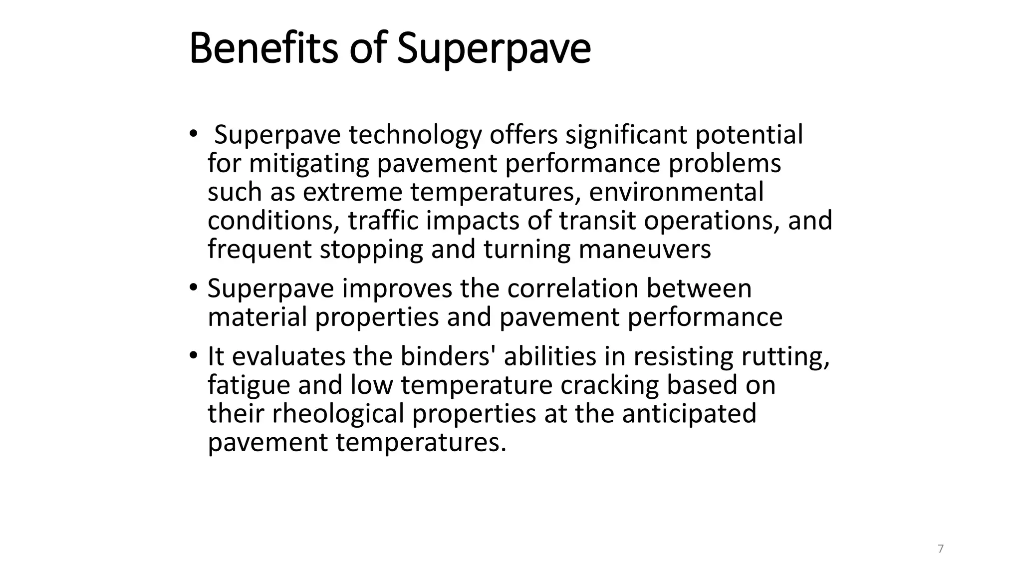 Introduction to superpave & Performance Grading(P.G) | PPTX