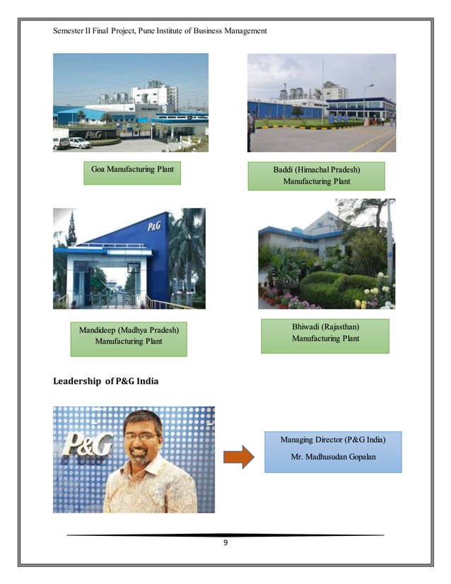 Report on Procter & Gamble (P&G) | DOCX