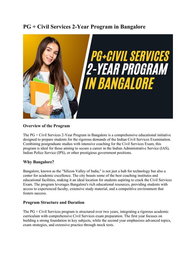 PG + Civil Services 2-Year Program in Bangalore.docx