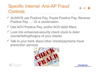 Accounts Payable Fraud: Keys to Detection and Prevention | PPT