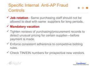 Accounts Payable Fraud: Keys to Detection and Prevention | PPT