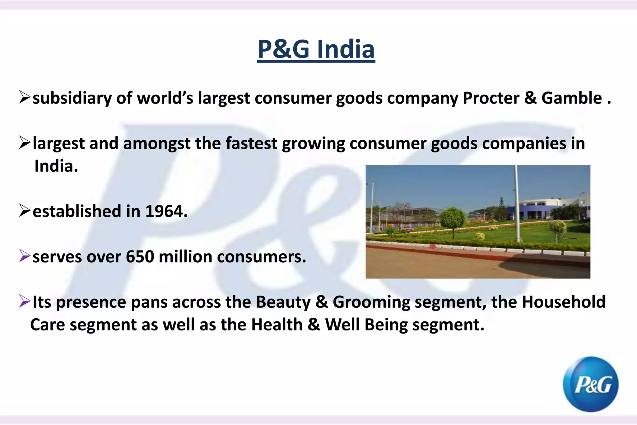 Marketing Management of P&G India by AKSHAY GAUTAM | PPTX