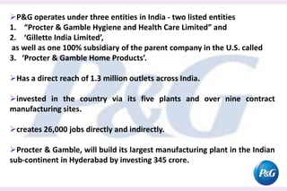 Marketing Management of P&G India by AKSHAY GAUTAM | PPTX