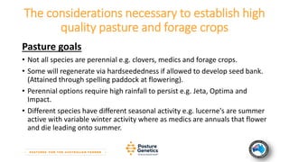Pasture Genetics_ Better Established Pastures and Forage Crops | PPTX