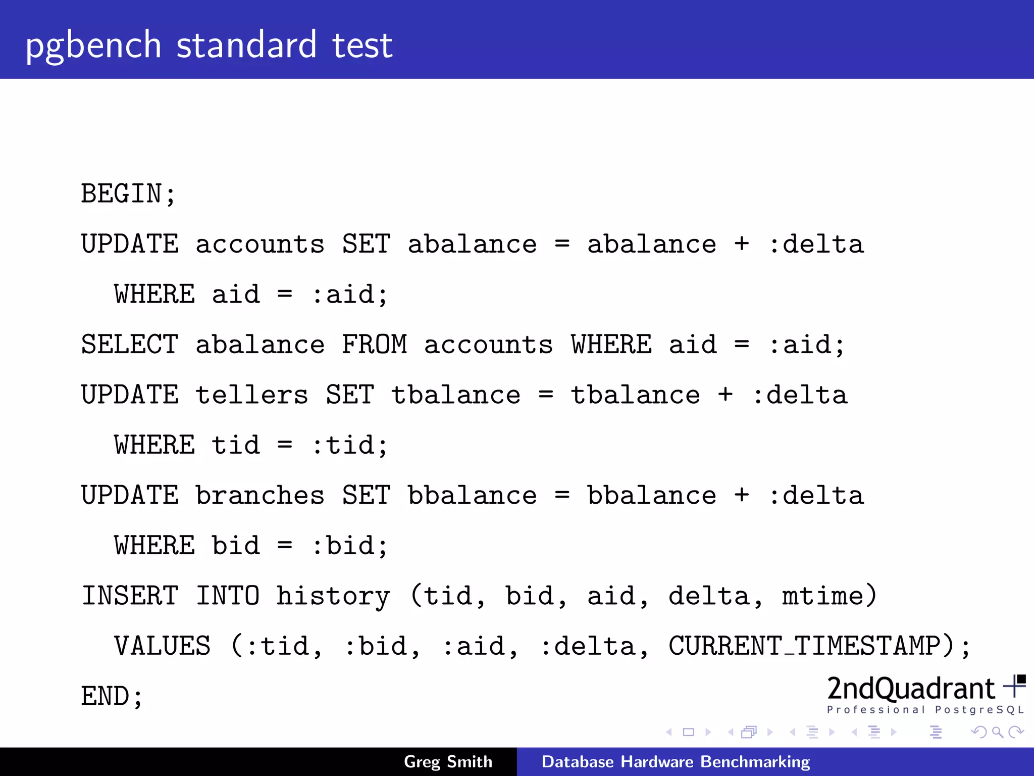 Database Hardware Benchmarking | PPT