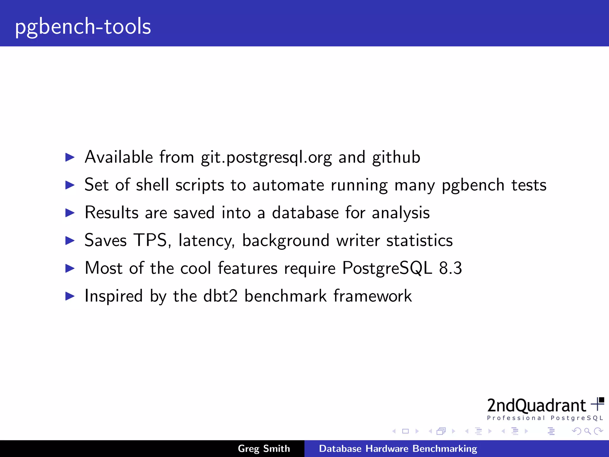 Database Hardware Benchmarking | PPT