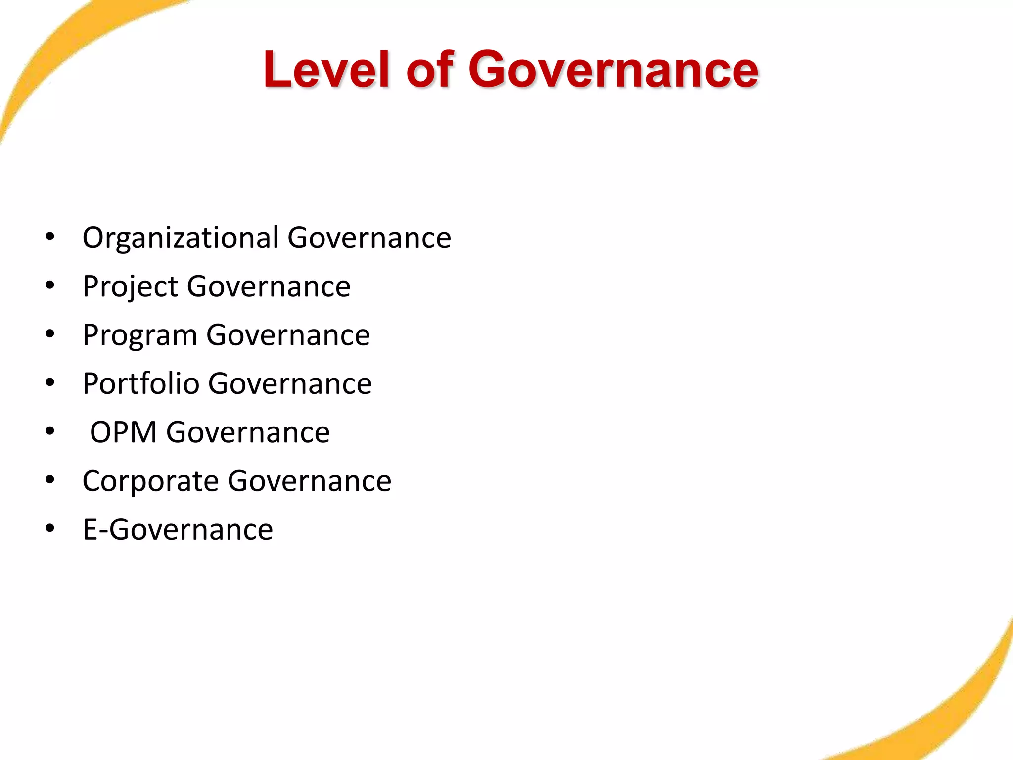 Project Governance Intro | PPT