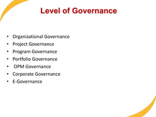 Project Governance Intro | PPT