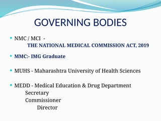 PG nmc regulations ppt . Tells information | PPTX