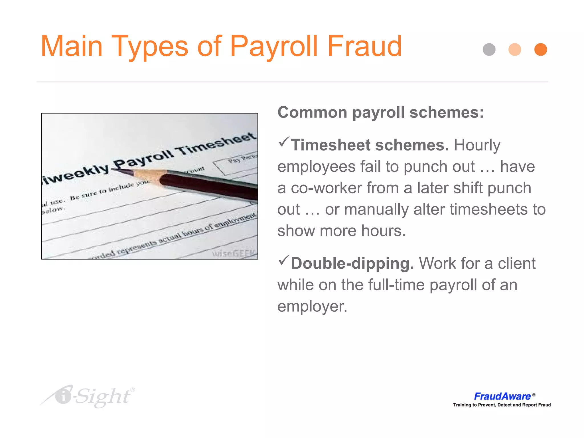 Detecting and Preventing Payroll Fraud | PPT