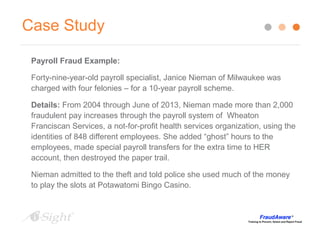 Detecting and Preventing Payroll Fraud | PPT