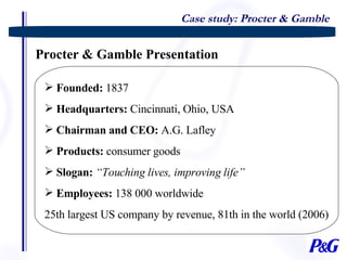 P&G Presentation | PPT